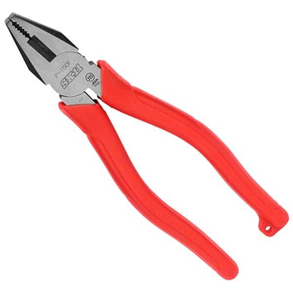 【取寄品】【メール便】[ペンチ]※ご注意・本来の目的以外では使用しないで下さい。作業時は周りの安全を確かめてご使用下さい。・保護メガネ等を着用して作業をして下さい。能力以上の使用はしないで下さい。SK11 FGペンチ JIS 台紙付 P-1...