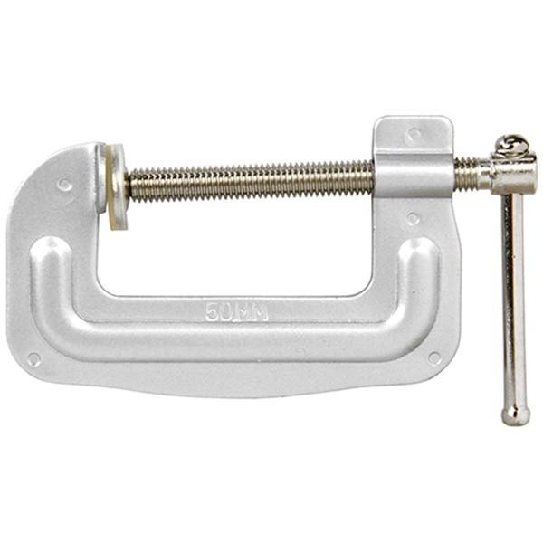 【在庫品】【メール便】[クランプ バイス Ｃクランプ]SK11 Cクランプ 50MM 4977292221467普及タイプのクランプです。木工作業などの仮止め。■特長・普及タイプのクランプです。■仕様・最大口開き：50mm・寸法：113×2...