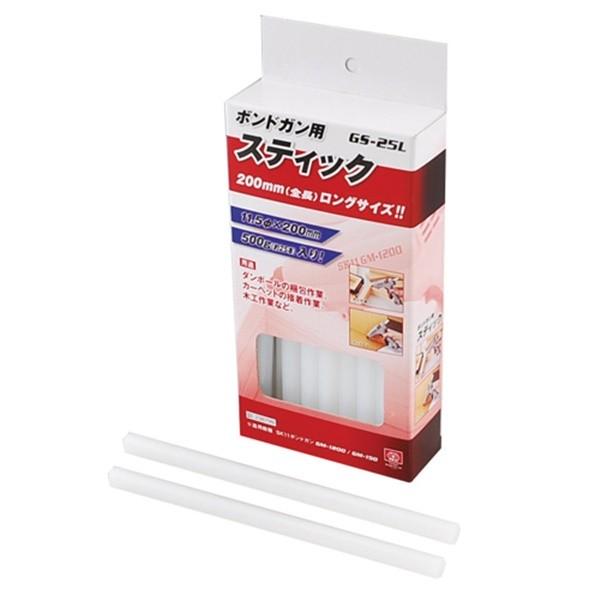 【取寄品】[ホットボンド ホットガン グルーガン ピタガン]※ご注意・接着用、充填用以外には使用しないでください。・接着面の油、汚れ、サビなどは、予めきれいに取り除いてください。SK11 ボンドガンスティック GS-25L 500G 497...