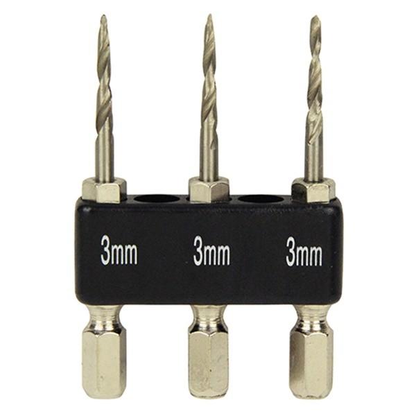 【取寄品】【メール便】[先端工具 木工ドリル 藤原産業ドリルセット]※ご注意・堅い木材には使用する木ネジ径の80パーセント程度の下穴をあけてからネジ締めしてください。・軟らかい木材には使用する木ネジ径の30パーセント程度の下穴をあけてからネ...