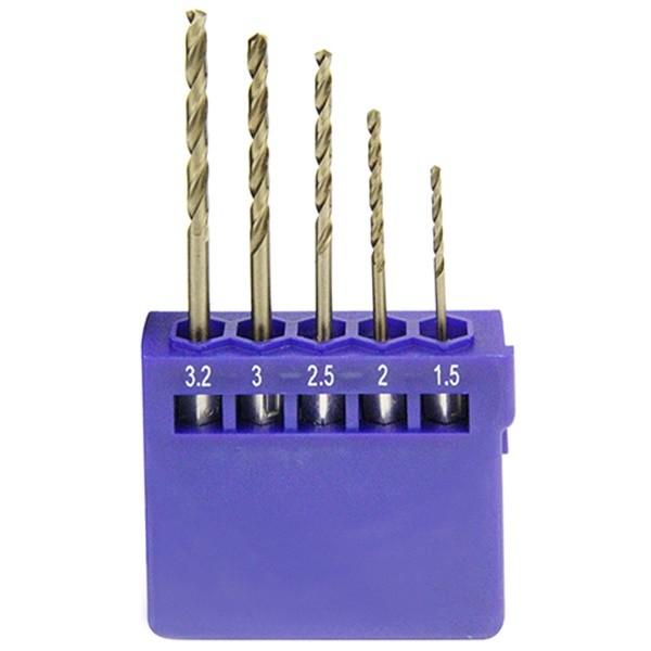 【取寄品】【メール便】[先端工具 鉄工ドリル 藤原産業ドリルセット]※ご注意・作業中は必ず保護メガネ、マスク、安全手袋を着用してください。E-Value ステンドリルセット ESD-5HEXmini 4977292312288コバルトハイス...