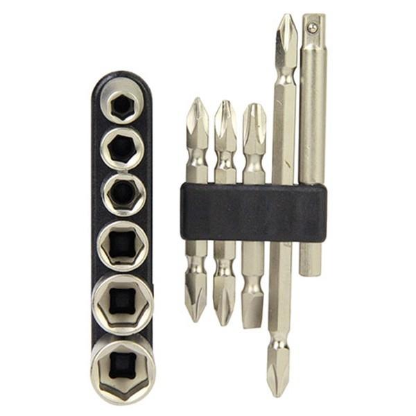 【取寄品】[ドリルアタッチメント 藤原産業セット]E-Value ビット&amp;ソケットセット BS-1N 11PCS 4977292314114電動ドライバー用のビット・ソケットセットです。ネジ・ビス、ボルト・ナットの締付け■特長・ビッ...