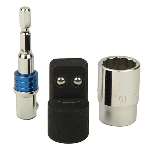 【取寄品】[ドリルアタッチメント]SK11 ジャッキアップソケット2つ爪 SJU-2DA 4977292320467誰でも簡単、スマート車載ジャッキアップソケットセットです。インパクトドライバー(レンチ)での車のジャッキアップ、ホイルナット...