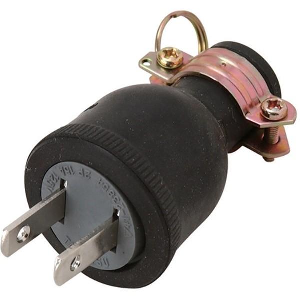 【取寄品】[電工ドラム コード ゴムプラグ類]※ご注意・電線許容を超える電流を流さないでください。雨中では使用しないでください。SK11 ゴムプラグ HP-1 4977292451833電気製品などの電源交換用プラグです。掃除機、電動工具な...