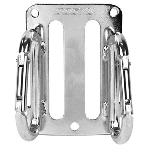 【取寄品】[ツールフック]土牛 メッキWカラビナフック F-77(MxM) 4962819027967大好評のカラビナシリーズにダブルタイプが新登場しました。カラビナフック■特長・落下防止コード取付穴付です。・60mm幅ベルト用です。■仕様...