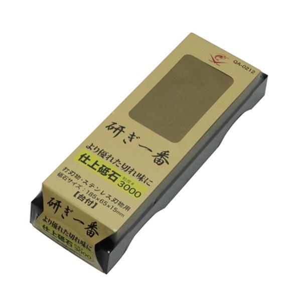 【取寄品】[砥石 ペーパー]ナニワ 研ぎ一番 3000 QA-0212 4955571750426家庭用仕上げ砥石ご家庭の包丁をよりすぐれた切れ味にします。■特長・家庭用の仕上砥石です。■仕様・サイズ：185mm×65mm×15mm・粒度：...