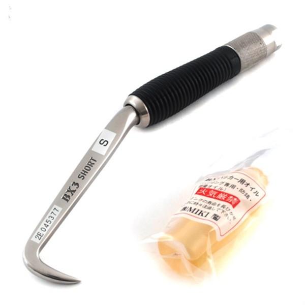 【取寄品】[ハッカー シノー]MIKI BXハッカー ソフトグリップ BX3S 4940552000232針金や番線を使って結束する工具です。鉄筋と鉄筋を針金(結束線)で、締付け作業。■特長・鉄筋工築物・橋・道路等あらゆる仮枠工事に鉄筋を入...