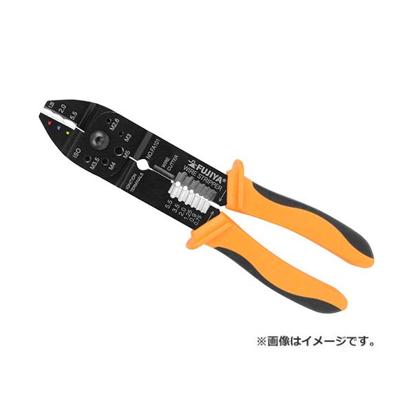 【取寄品】【メール便】[圧着工具]※ご注意・電気の流れている物への使用は、絶対にしないでください。感電の恐れがあります。・本来の目的以外では使用しないで下さい。作業時は周りの安全を確かめてご使用下さい。フジ矢 万能電工ペンチ FA101 4...