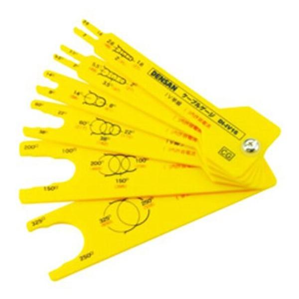 【取寄品】【メール便】[測定具]ジェフコム ケーブルゲージ DI-IV16 4937897022548くし型では入らない狭い場所での測定が可能です。IV線16サイズ計測。■仕様・6枚1セット・仕上り外径：(単線)1.6・2.0・2.6mm・...