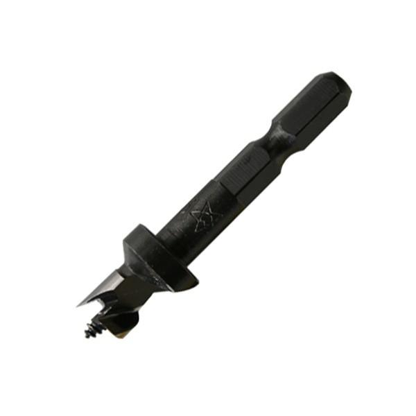 【取寄品】【メール便】[先端工具 木工アクセサリ 下穴錐]※ご注意・高速回転(3000回転/分以上)の電動工具では使用しないで下さい。スターエム 六角軸ダボ錐 9.0MM 4962660660900一定の深さでダボ穴・埋木等の穴あけが可能で...