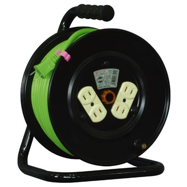 【在庫品】[電工ドラム コード 電工ドラム 30M]日動 電工ドラム 15A×30m DY-30 493730503794230mタイプの電工ドラムです。屋内用100V一般型ドラム。■特長・屋内型です。■仕様・電線：VCT1.25×2芯×3...
