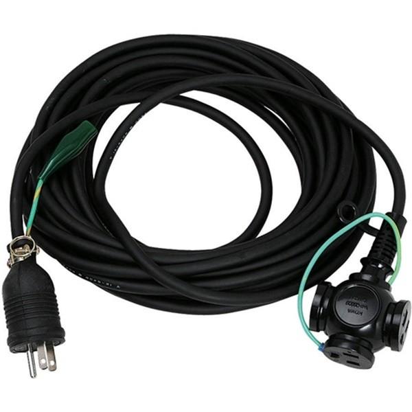 【取寄品】[電工ドラム コード 延長コード 10M]※ご注意・電線許容を超える電流を流さないでください。雨中では使用しないでください。・合計1500W以下でご使用下さい。タイカツ 延長コードピコットP付10m 15A-10M 4984339...