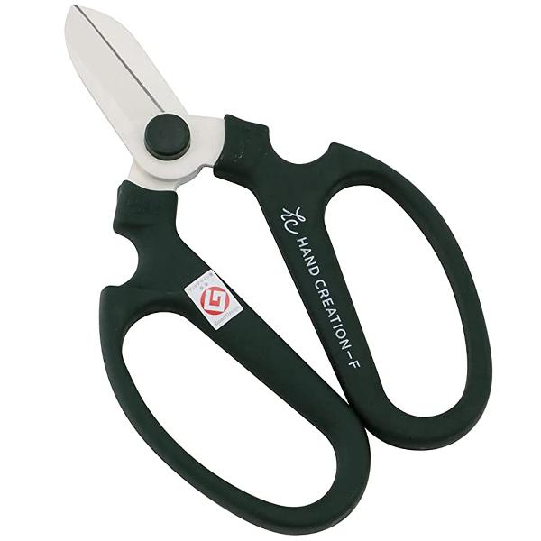 【在庫品】【メール便】[鋏 花鋏]軽くてよく切れる生花園芸ハサミです。フラワーアレンジメントなどの園芸作業。■特長・フッ素樹脂加工でサビに強いです。・汚れも簡単に落とせます。・プラスチックハンドルの末端まで鉄して使用できます。・美しく軽い、...