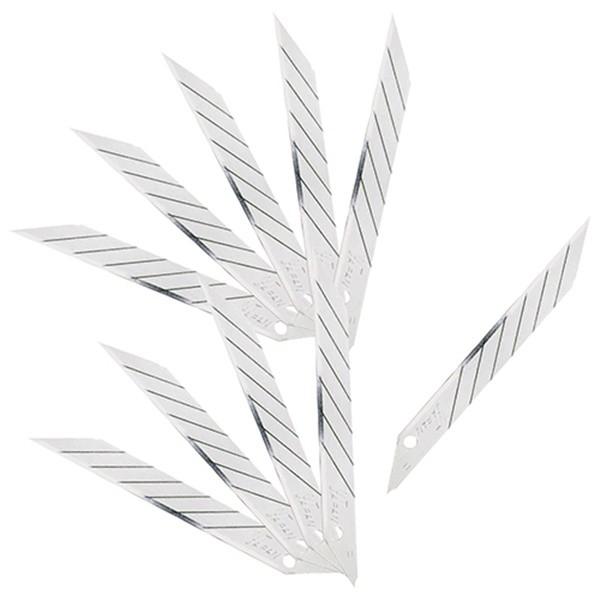 【取寄品】【メール便】[大工道具 金切鋏 カッター ＫＤＳ]NT カッターA型替刃 BAD-21P 4904011014253使いやすい事務・軽作業用カッター替刃です。AD型用カッター替刃。■特長・刃先30度なので細かい作業用でご使用いただ...