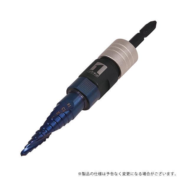 【取寄品】[ドリルアクセサリ ソケットビット]本体が欠け等で切れなくなっても別売のドリルに交換できるので経済的です。■用途鉄板・デッキプレート・胴縁・チャンネルなどの穴あけ■機能・特徴ビット交換式なので軸が折れても市販のビットを装着し使用で...