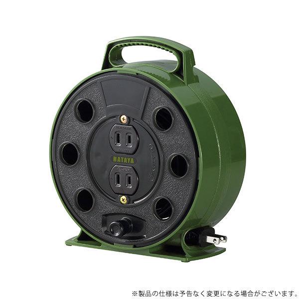 【取寄品】[電工ドラム コード ホームリール]お部屋のインテリアにも馴染む、かわいい外観が特徴。収納や持ち運びに便利なコンパクト5m屋内用コードリールです。■用途リビングでの日常使いとして、掃除機やAV機器など家電の電源延長■機能・特徴5m...