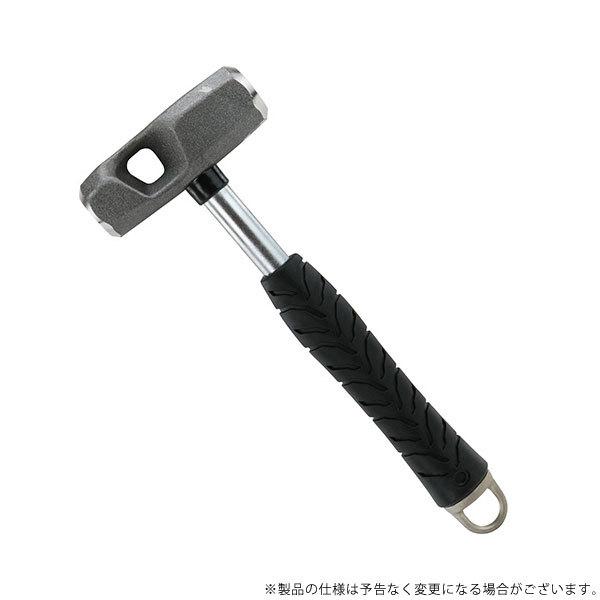 【取寄品】[金槌 石頭槌 両口ハンマー]腰回りのカラビナに直接脱着ができる、携帯に便利な特殊形状のハンマーです。■用途足場工事■機能ヘッド部をカラビナに脱着が出来るように設計した、携帯性を高めたハンマーです。柄尻には、セフティコードを取り付...