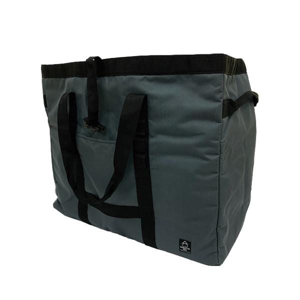 【直送品】【代引不可】[ツールバッグ 藤原産業]大容量、一括収納、移動も簡単■機能カラビナなど取り付け可能なベルト付き外側ポケット2個持ち運びに便利なサイド取っ手付き■仕様サイズ：幅600×奥行260×高さ500mmカラー：グレー材質：ポリ...