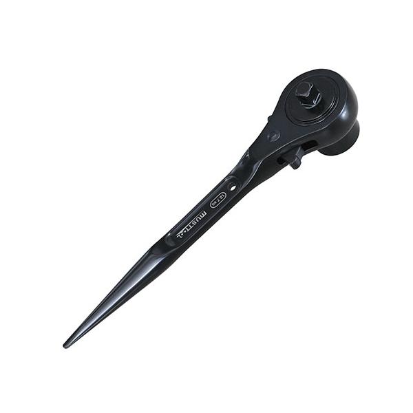 【取寄品】[建設工具 シノ付ラチェット]ラチェットレンチ&amp;ソケットレンチの2WAY仕様です。■用途鉄骨などの大きいサイズのボルト・ナットの取付、取外し■機能・特徴ボルト・ナット30/32mmの2サイズを1本で取り回しできます。お手持...