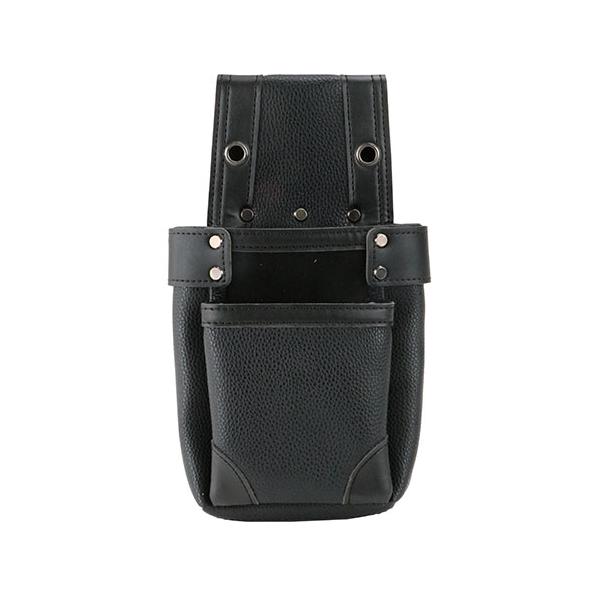 【取寄品】[収納ケース 工具差し]レザー調の素材を使用した釘袋です。■用途スィングポケット仕様■機能スリム幅の釘袋です。袋内側底部分2重補強で丈夫です。■仕様対応ベルト：幅60mmまで■材質ポリエステル・PVC※改良により予告なく形状や仕様...