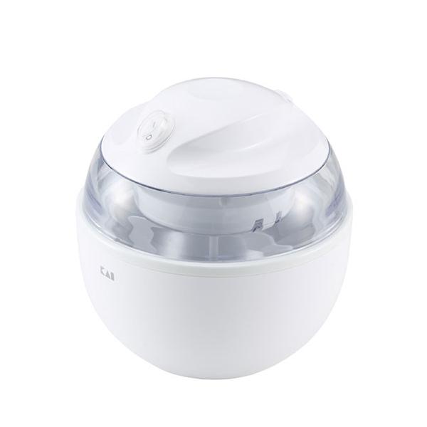 【取寄品】 材料を入れて約15分で適度に空気を含んだなめらかなアイスに。ちょうど良い食べきれる量〈約200ml(2人分)〉が作れる。冷凍庫でスペースに困らないコンパクトサイズ。アイスクリーム、シャーベット、フローズンヨーグルト等いろいろ楽し...