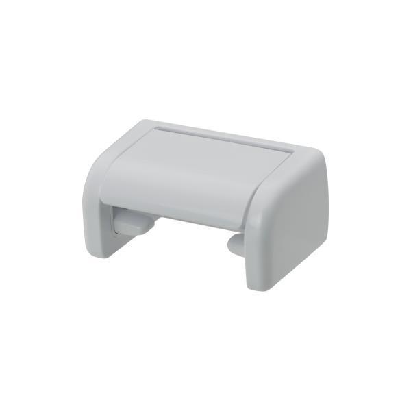 【取寄品】[樹脂製 ホワイト]ペーパー交換がワンタッチでできるトイレットペーパーホルダーです。トイレットペーパーを下から軽く押し上げるだけでセットできます。ビス取付穴が長穴で、使用中のペーパーホルダーの取付穴と一致させやすくなっており簡単に...