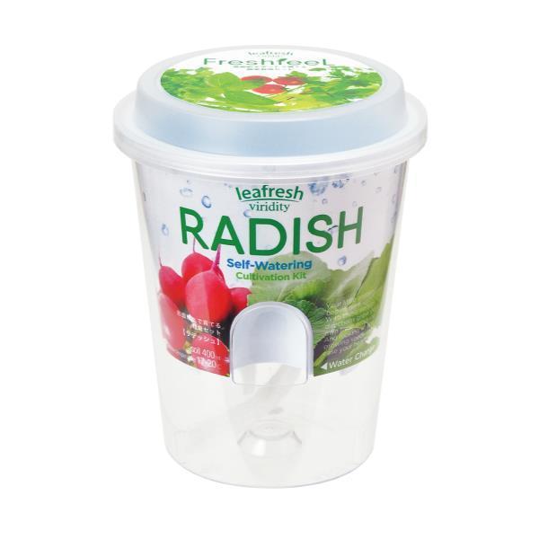 【直送品】【代引不可】[栽培キット グリーン]●底面給水栽培セット「フレッシュフィール」は側面に注水口があり、インナーポットを持ち上げなくても、直接ポットの底に水を注ぐことができます。●透明なポットは水やりのタイミングが一目でわかり、見た目...