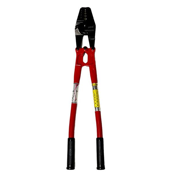 【直送品】【返品不可】【代引不可】[電設工具] スエージャーと専用スリーブの使用で、場所を問わず簡単に台付ワイヤーロープの製作が可能です。■用途ワイヤーロープの切断・圧着■機能刃部は鍛造品で耐久性・強度抜群です。■仕様全長：645mmワイヤ...