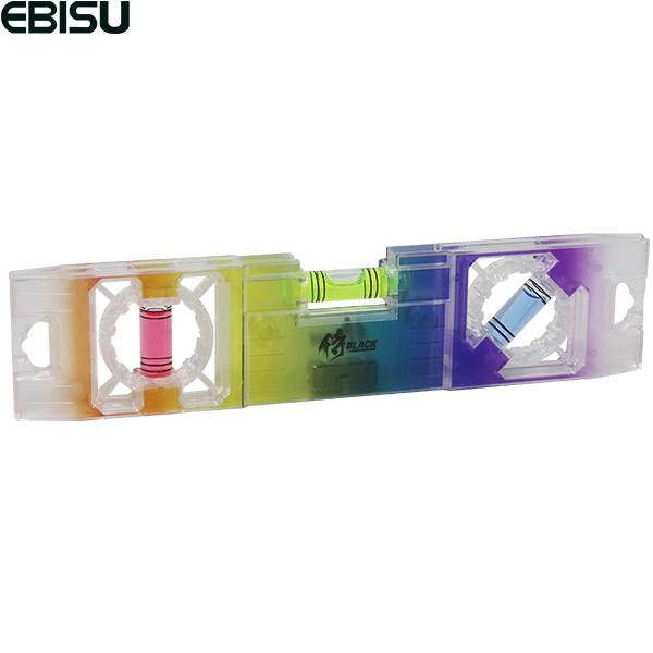 【メール便】【取寄品】[侍ブラック エビス 水平器 水準器]【用途】建築・土木・配管・電気・プラント・設備取付けなどの工事や、日曜大工などの作業で、水平・垂直・45°の測定に用います。サイズ：14×44×200mm質量：60g感度：0.50...