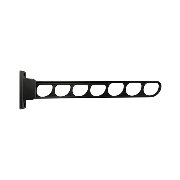 【取寄品】[清水 物干金物 物干し オシャレ]※本商品は1本入りです従来のランドリーホルダーよりもスマートな形状。竿を掛けたままで水平・斜め・収納の3つの操作が可能。■仕様目安重量：30kg（2本1組）。材質：アルミダイカスト。仕上：塗装。...