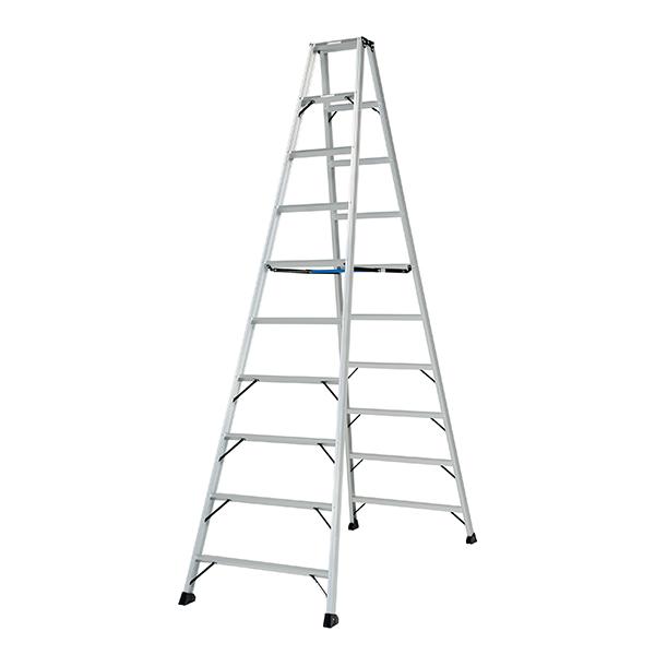 【直送品】【代引不可】【法人限定】[脚立 専用脚立 10尺]軽くてスマートなのに、プロも納得の丈夫さ。■仕様最大使用質量130kg商品サイズ：天板高さ2.85m設置寸法：昇降面843mm×奥行1914mm収納寸法：長さ3010mm×幅845...