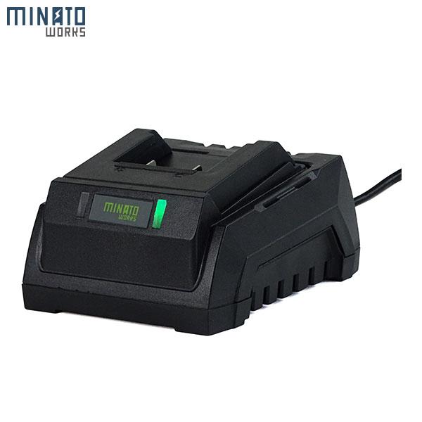 【在庫品】[POE-1810 VCE-1820Li BLE-1810 GTE-1820Li WLE-1810 MPV-1810 CW-1810 TS-1810]ミナト18Vリチウムバッテリー専用の充電器です