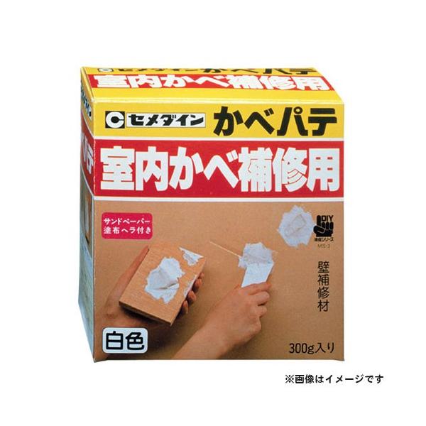 【取寄品】[補修材 穴埋め]■特長・安心して使える水性パテです。・壁紙貼りの下地調整、釘穴・ふし穴などの補修に適しています。・硬化後は塗装もできます。■仕様・商品サイズ：50×100×100(mm) ・重量：340g ・容量：300g ・主...