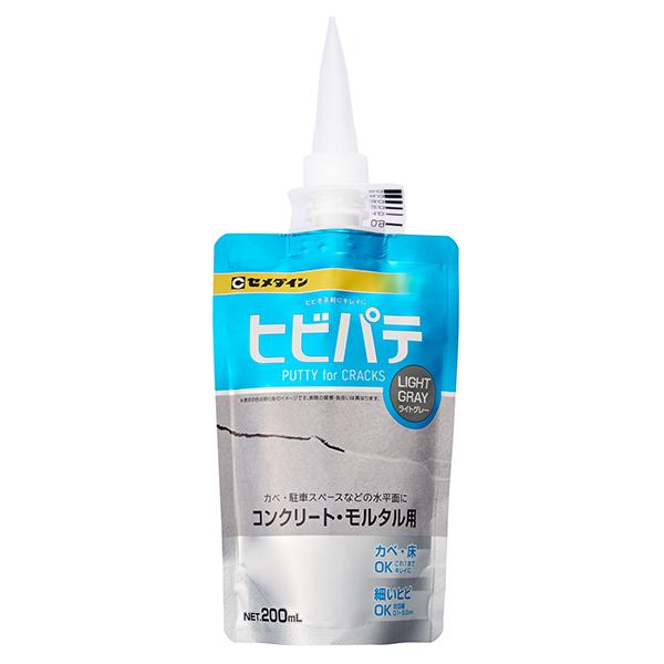 【取寄品】[壁 ひび割れ 補修]ヒビを手軽にキレイに●コンクリート、モルタルのヒビ補修に。●壁用・地面用、また屋内・屋外兼用です。●細かいヒビにも使えます（対応幅0.1mm〜5.0mm）。●パテの押し込み、表面のならしができるクラックスケー...