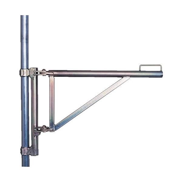 【直送品】【代引不可】■特長・手動旋回で安全作業できます。・足場パイプにクランプで固定できます。・ベビーホイスト専用の吊り金具です。■仕様・定格荷重(t):0.14・アーム長(m):0.85・B(mm):577・旋回角度(°):240・A(...