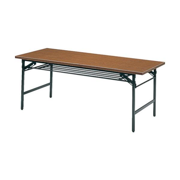 【直送品】【代引不可】■特長・メラミン化粧板共巻きの天板です。・折りたたみ式ですので、収納時も省スペースになります。■仕様・天板色:チーク・間口(mm):1200・奥行(mm):600・高さ(mm):700・質量(kg):13.5・完成品・...