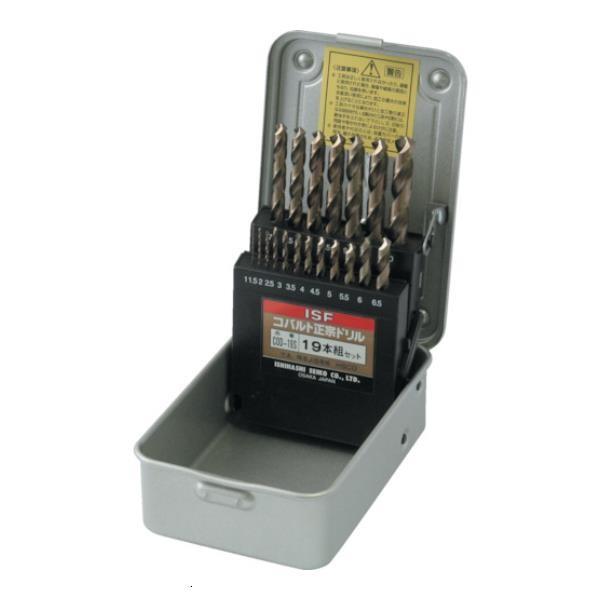 【直送品】【代引不可】■用途・被削材:ステンレス、難削材。■仕様・セット内容(mm):1.0〜10.0/(0.5とび)・質量(kg):0.73■材質/仕上・コバルト高速度鋼(HSCO-M42)■原産国日本■質量0.73kg■メーカー(株)イ...