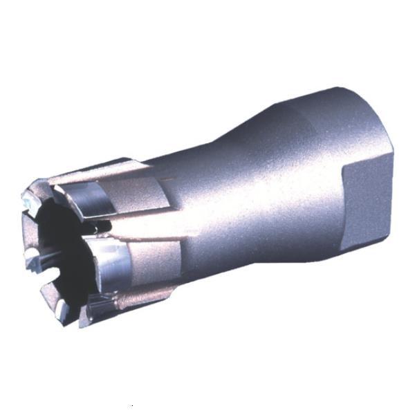 【直送品】【代引不可】■特長・機械取り付け部がねじタイプです。・独自の3分割刃先形状により、耐久性が大幅にアップしています。・センターピン式により、位置決めが正確にでき、切削片の排出もスムーズです。・小馬力の機械で、大口径の穴あけができます...