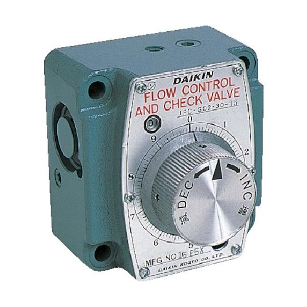 【直送品】【返品不可】【代引不可】■特長・圧力・温度補償付のため、負荷圧力および油温が変化しても、設定した流量は一定に保たれます。・流量調整ハンドルが4回転しますので微調整、再設定が容易にできます。・微少流量から大流量まで制御できます。・流...