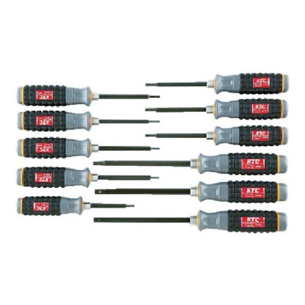 【直送品】【代引不可】■特長・軸の根元についた六角形状で、スパナなどを掛けて回すことができます。・グリップエンドのサイズ表示で先端形状の区別ができます。■用途・汎用工具■仕様・セット内容:D1T-T8H、T9H、T10H、T15H、T20H...