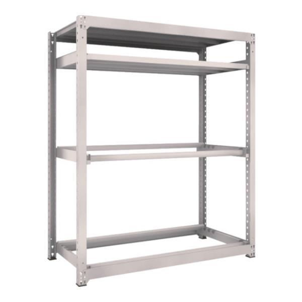 【直送品】【返品不可】【代引不可】【車上渡し】■特長・タイヤ受けパイプは65mmピッチ、4段階で取付幅を調整できます。・ボルトを1本も使用していないボルトレス構造で、分解・組み立て作業を短縮できます。・棚の段数変更50mmピッチで、自由に調...