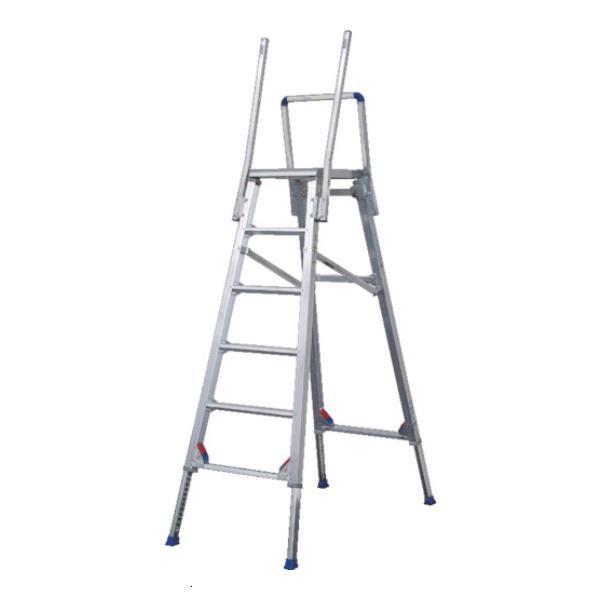 【直送品】【返品不可】【代引不可】【法人限定】■特長・軽量かつ伸縮脚のため作業性に優れています。・ワイドな天板と上枠付で安心して作業ができます。・昇降時の安定性を高める手がかり棒付です。■用途・工場・倉庫内での作業に。■仕様・最大使用質量(...