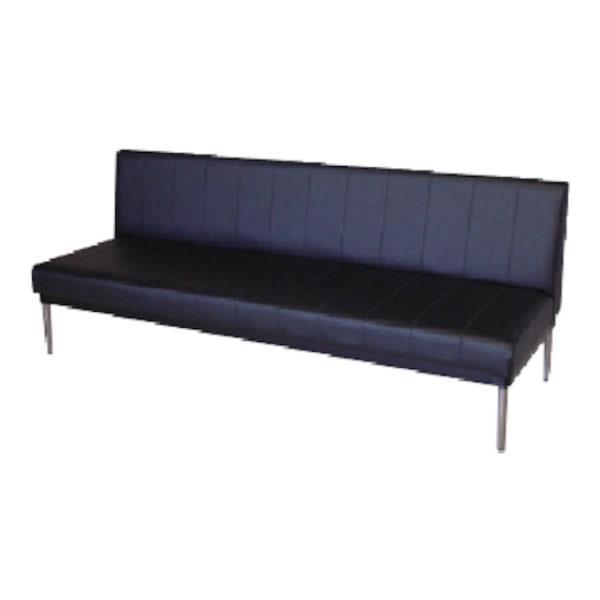 【直送品】【返品不可】【代引不可】【法人限定】【車上渡し】■特長・脚部はステンレスクラッドパイプを使用しているため、従来のメッキとは違いサビに強いです。■仕様・色:ブラック・タイプ:背付・幅(mm):1800・奥行(mm):610・座高(m...