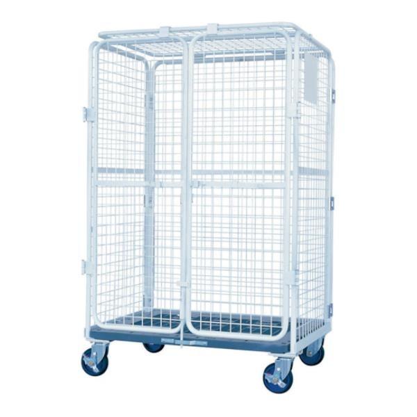 【直送品】【返品不可】【代引不可】【車上渡し】■特長・大切な「商品」「荷物」を盗難・紛失の事故から守るカーゴ台車です。・天板および側面扉はスチールメッシュです。(50mm×50mmピッチ)■用途・重要書類や情報データー漏洩防止に。・高額商品...