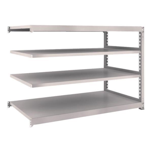 【直送品】【返品不可】【代引不可】【車上渡し】■特長・ボルトを1本も使用していないボルトレス構造で、分解・組み立て作業が簡単で、作業時間を大幅に短縮できます。・棚の段変更が、50mmピッチで、自由に調整、変更ができます。・高さ、奥行が同じで...