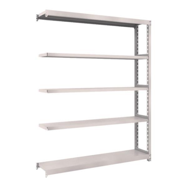 【直送品】【代引不可】■特長・ボルトを1本も使用していないボルトレス構造で、分解・組み立て作業が簡単で、作業時間を大幅に短縮できます。・棚の段変更が、50mmピッチで、自由に調整、変更ができます。・高さ、奥行が同じであれば、増結することがで...