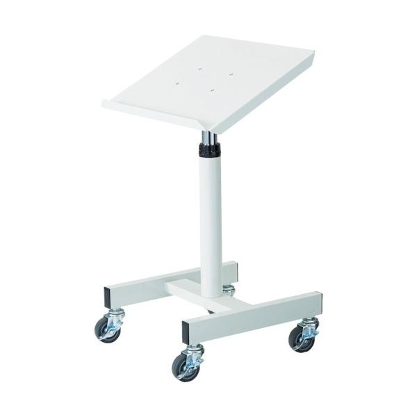 【直送品】【代引不可】■特長・ロック機構を内臓しており作業中でも簡単に高さ調節が可能、また天板傾斜機能もあり座り作業から立ち作業まで対応可能な作業補助台です。組立式、ロック機構付昇降調節、天板傾斜機能、キャスター付スタンド■用途・加工や組立...