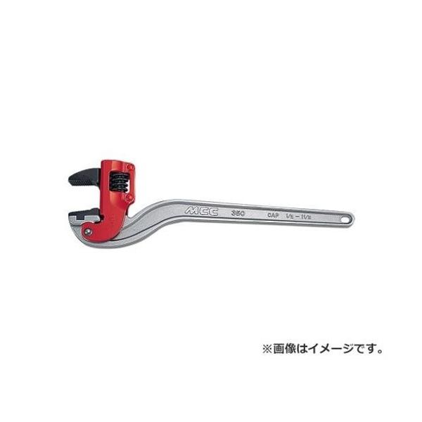 【在庫品】[松阪鉄工所 亜鉛メッキ鋼管 白管 エンビ被覆管]■重量700g■サイズ(mm)350■適用される管の呼び寸法25A■被覆のスベリ許容トルク N m(kgf m)166(17)■くわえられる管の呼び寸法15A〜40A■口開き幅(m...