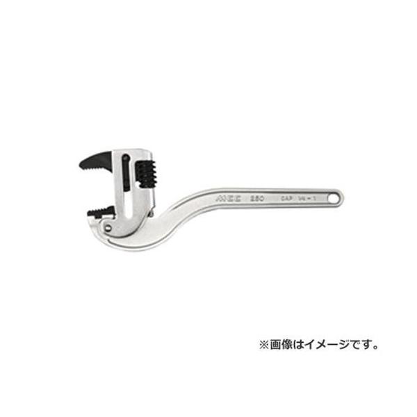 【在庫品】【メール便】[松阪鉄工所 コーナー レンチ アルミ 配管用]■本体寸法幅102×長254×高13mm■重量350g■サイズ(mm)250■くわえられる管の呼び寸法8A〜25A■口開き幅(mm)13〜41■歯幅(mm)13
