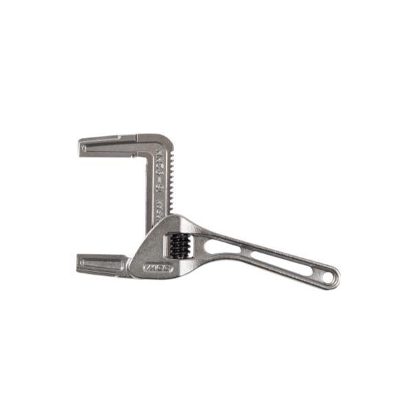 【直送品】【代引不可】[松阪鉄工所]■商品説明・この1丁で化粧配管、鋼管用継手、水道用PE管金属継手の締め付け、排水トラップの取り付け・取り外しと屋内外問わずあらゆるシーンで活躍します。・92mmのワイドな口開き幅。・高強度な特殊メタル鍛造...